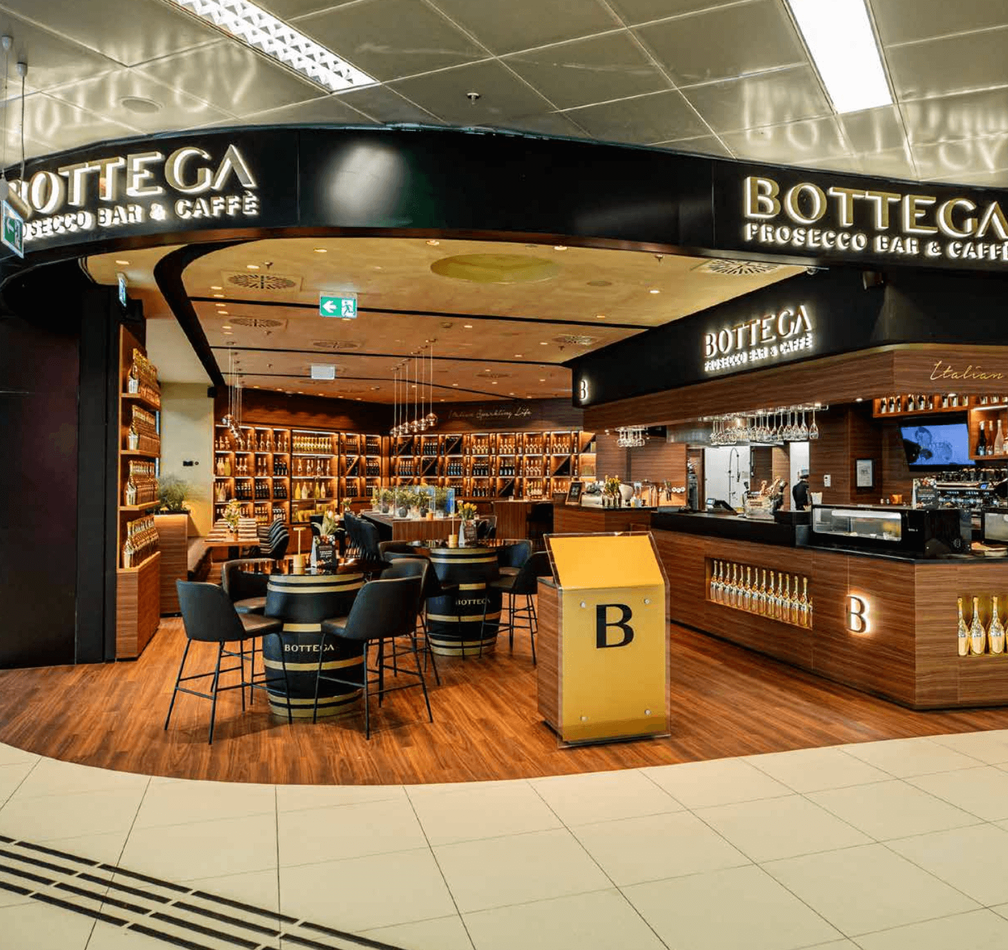 Bottega opens prosecco bar at Budapest Airport