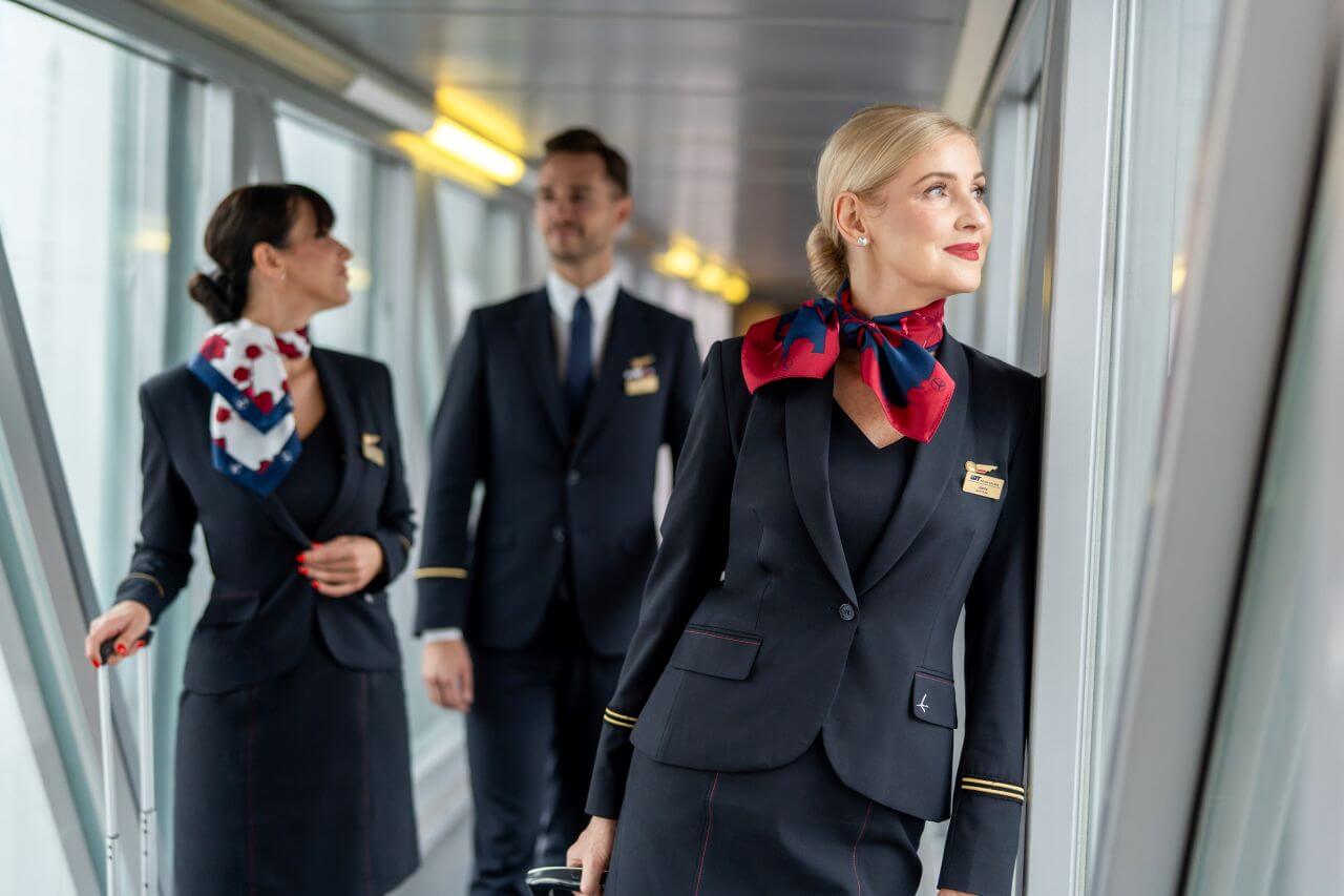LOT Polish Airlines crew uniforms bloom with Lancerto accessories